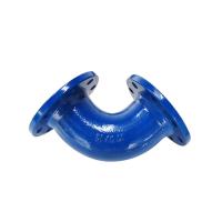 China PN25 Ductile Iron Double Flanged Bend 90/45 Degree ISO 2531 Pipe Fittings for sale