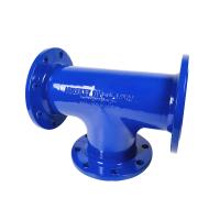 China Ductile Cast Iron Double Flange Three Way Tee PN10 3 to 48 Inch ANSI B16.1 for sale