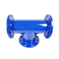 China Ductile Cast Iron Double Flange Three Way Tee PN10 3 to 48 Inch ANSI B16.1 for sale