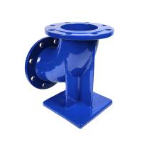 China Ductile Iron Double Flanged Duckfoot Bend 90 Degree PN16 Epoxy Coated for sale