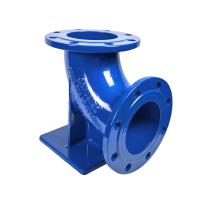 China Ductile Iron Double Flanged Duckfoot Bend 90 Degree PN16 Epoxy Coated for sale