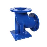 China Ductile Iron Double Flanged Duckfoot Bend 90 Degree PN16 Epoxy Coated for sale