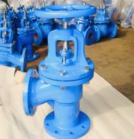 China Cast Iron DN200 PN16 Flanged Globe Valve Manual Operated Angle Type for Industrial Flow Control for sale