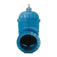 China Large Size Rubber Seat Gate Valves DN300 to DN1000 Ductile Iron EPDM Coated for sale