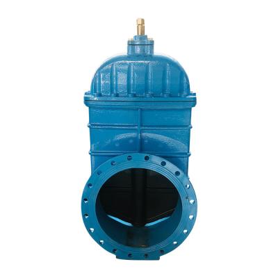China Large Size Rubber Seat Gate Valves DN300 to DN1000 Ductile Iron EPDM Coated for sale