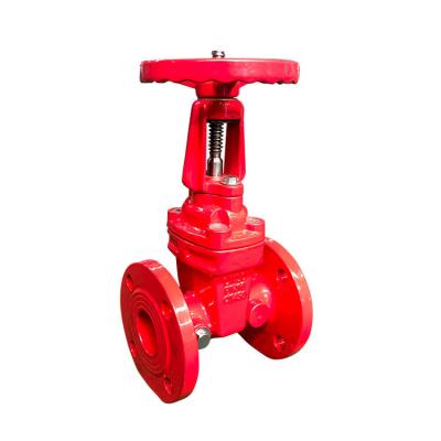 China Ductile Iron Flange End Rubber Seat Non Rising Stem Gate Valve for sale