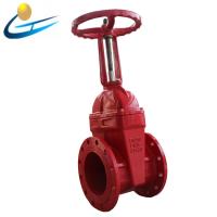 China Ductile Iron Flange End Rubber Seat Non Rising Stem Gate Valve for sale