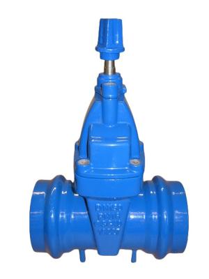 China PVC  Pipe Socket-end Gate Valve DN50 To DN300 Size Blue Color for sale