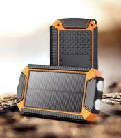 China Waterproof 20000mah Solar Power Bank , Portable Solar Phone Charger for sale