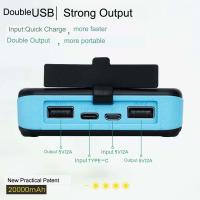 China IP66 20000mah Solar Panel Power Bank High Capacity 2 Pieces for sale