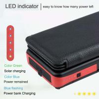 China IP66 20000mah Solar Panel Power Bank High Capacity 2 Pieces for sale