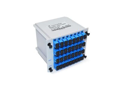 China Low PDL 1650nm Fiber Optic PLC Splitter 1x16 1X32 Modular Design for sale