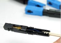 China Quick Assembly Connector For Indoor Cable , Blue Optical Fiber Connectors SC / UPC for sale