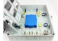 China Outdoor Fiber Optic Termination Box 48 Core Wall Mounted Enclosure Box For FTTB for sale