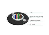 China Unitube Non Metallic Fiber Optic Cable 8 Core Non - Armored 2KM With PE Sheath for sale
