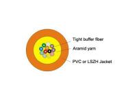 China Yellow / Orange Micro Fiber Optic Cable , Anti Torsion Single Mode Fiber Cable for sale