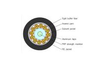 China Black Sheath Waterproof Fiber Optic Cable , Fiber Optic Pigtail  For Indoor / Outdoor for sale