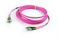 China Gigabit Multimode Fiber Optic Patch Cord Duplex OM4 FC - FC  Patch Cord OEM / ODM for sale