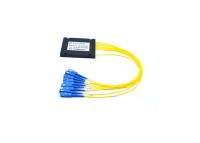 China 1X8 PLC Splitter With Black Cassette , Reliability PLC Optical Splitter For FTTB for sale
