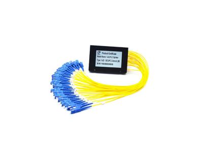 China Good PDL Performance Fiber Optic PLC Splitter Black SCUMP 1x32 PLC Splitter for sale