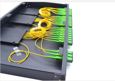 China SC APC G657A Fiber Optic PLC Splitter Distribution Box 3 In 24 Out for sale