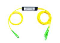 China Dual Window SC APC Fiber Optic Coupler Splitter ABS Box Type for sale