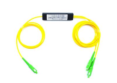 China Dual Window SC APC Fiber Optic Coupler Splitter ABS Box Type for sale
