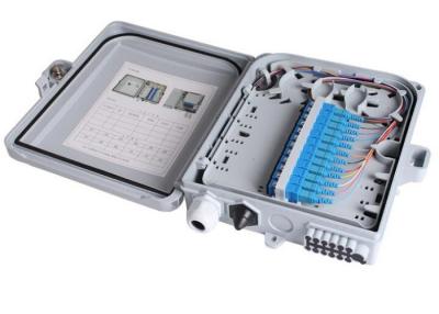 China 12 Ports Fiber Optic Termination Box 22.2 * 20.4 * 5.4cm Waterproof Junction Box for sale