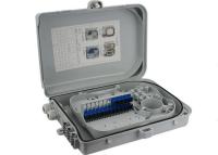 China Grey / Beige Fiber Optic Distribution Box 48 Ports ABS FTTH Termination Box for sale