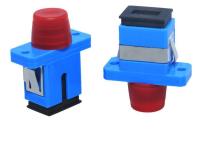 China FC - SC Fiber Optic Adapter Single Mode Blue Color For Local Area Network for sale