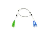 China SC / APC - SC / UPC Fiber Optic Patch Cord DX SM Waterproof Fiber Optic Pigtail Cables for sale