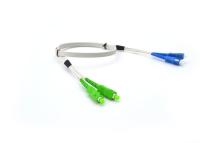 China SC / APC - SC / UPC Fiber Optic Patch Cord DX SM Waterproof Fiber Optic Pigtail Cables for sale