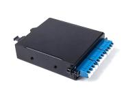 China Black MPO Patch Cord Metal 12 Fiber Optical Box 165 * 139 * 33mm for sale
