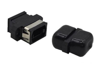 China MTP Simplex Optical Cable Adapter Black 12 / 24 Core Flange Coupling Adapter for sale