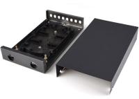 China Metal Distribution Box 4 Port 8 Cores Splice Tray LC Pigtail Wall Mount Fiber Enclosure for sale