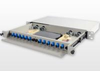 China SC Fiber Optic Patch Panel 12 Port 1U Single Mode ODF Fiber Termination Panel for sale