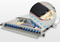 China SC Fiber Optic Patch Panel 12 Port 1U Single Mode ODF Fiber Termination Panel for sale