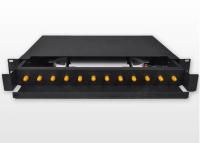 China Rack Mount Fiber Optic Patch Panel Drawer Type 19 Inch 12 Core For Broadband for sale