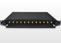 China Rack Mount Fiber Optic Patch Panel Drawer Type 19 Inch 12 Core For Broadband for sale