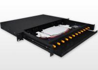 China Rack Mount Fiber Optic Patch Panel Drawer Type 19 Inch 12 Core For Broadband for sale