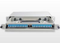 China Pigtail Fiber Optic Distribution Frame , 24 Port Rack Mount Patch Panel Simplex for sale