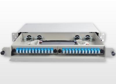 China Pigtail Fiber Optic Distribution Frame , 24 Port Rack Mount Patch Panel Simplex for sale