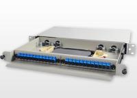 China SC / UPC Metal Fiber Rack Mount Patch Panel 24 Port 24 Core Fiber Distribution Unit for sale