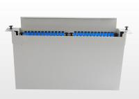 China SC / UPC Metal Fiber Rack Mount Patch Panel 24 Port 24 Core Fiber Distribution Unit for sale