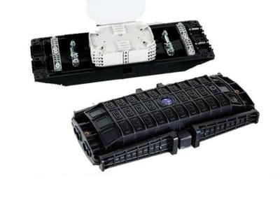 China 4 In 4 Out Fiber Optic Joint Box 96 Cores Horizontal PC Plastic For Aerial for sale