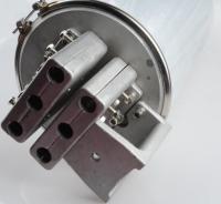 China OPGW 48 Fiber Optic Joint Box 2 Ports Metal Silver Color Outdoor Fiber Splice Enclosure for sale