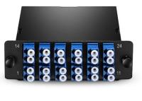China 24 Fiber MTP / MPO Patch Cord Single Mode 12 Port Fiber Patch Panel LC UPC Duplex for sale