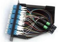 China 24 Fiber MTP / MPO Patch Cord Single Mode 12 Port Fiber Patch Panel LC UPC Duplex for sale