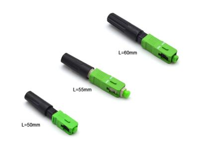 China FTTH Drop Cable Fiber Optic Fast Connector Pre - Polished 50mm Made On - Site for sale