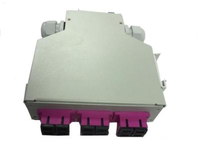China DIN Rail Fiber Optic Distribution Box 12 Fibers Inside Wall Mounted Cabinets for sale